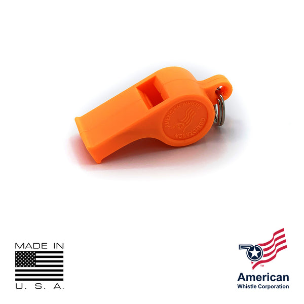 Patriot 115 dB Safety Whistle 6-Pack with Lanyards | Made in USA